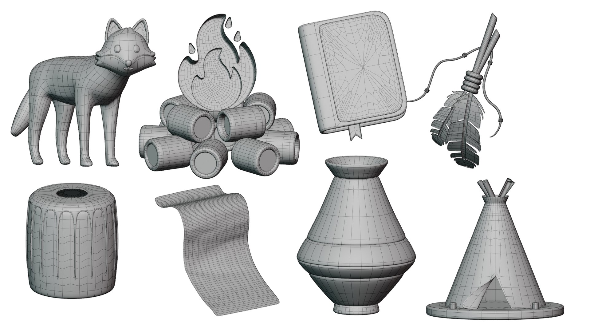3D Native Americans 3D Collection - TurboSquid 2287476