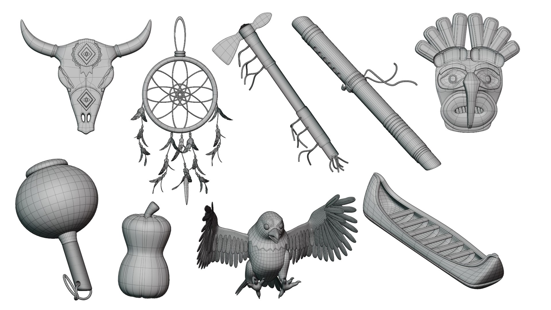 3D Native Americans 3D Collection - TurboSquid 2287476