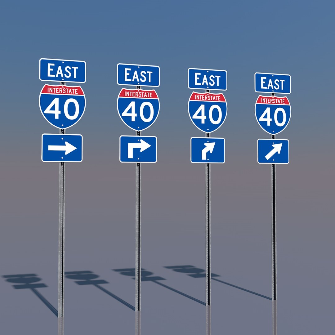 3d C4d Interstate Signs California