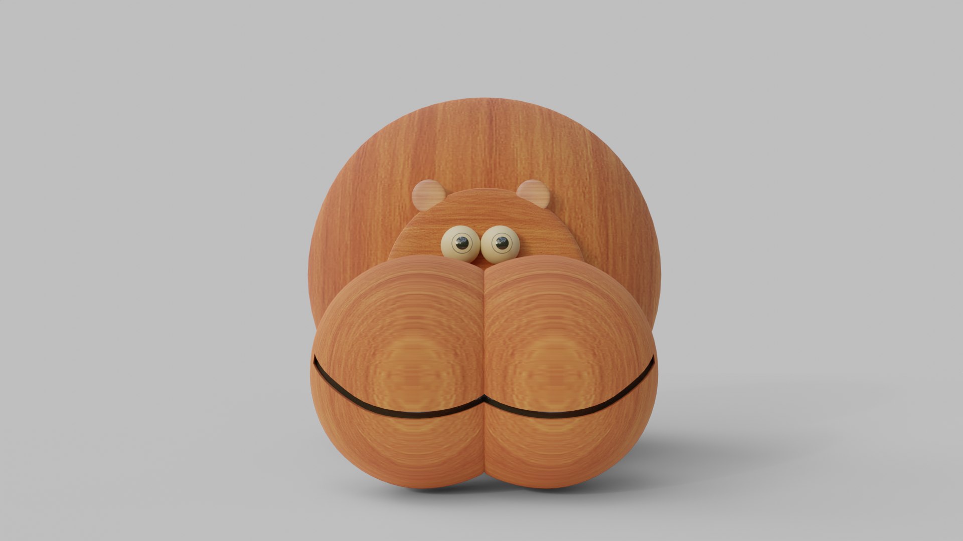 3D model Wooden Carving Hippo Theme Showpiece - TurboSquid 2127693