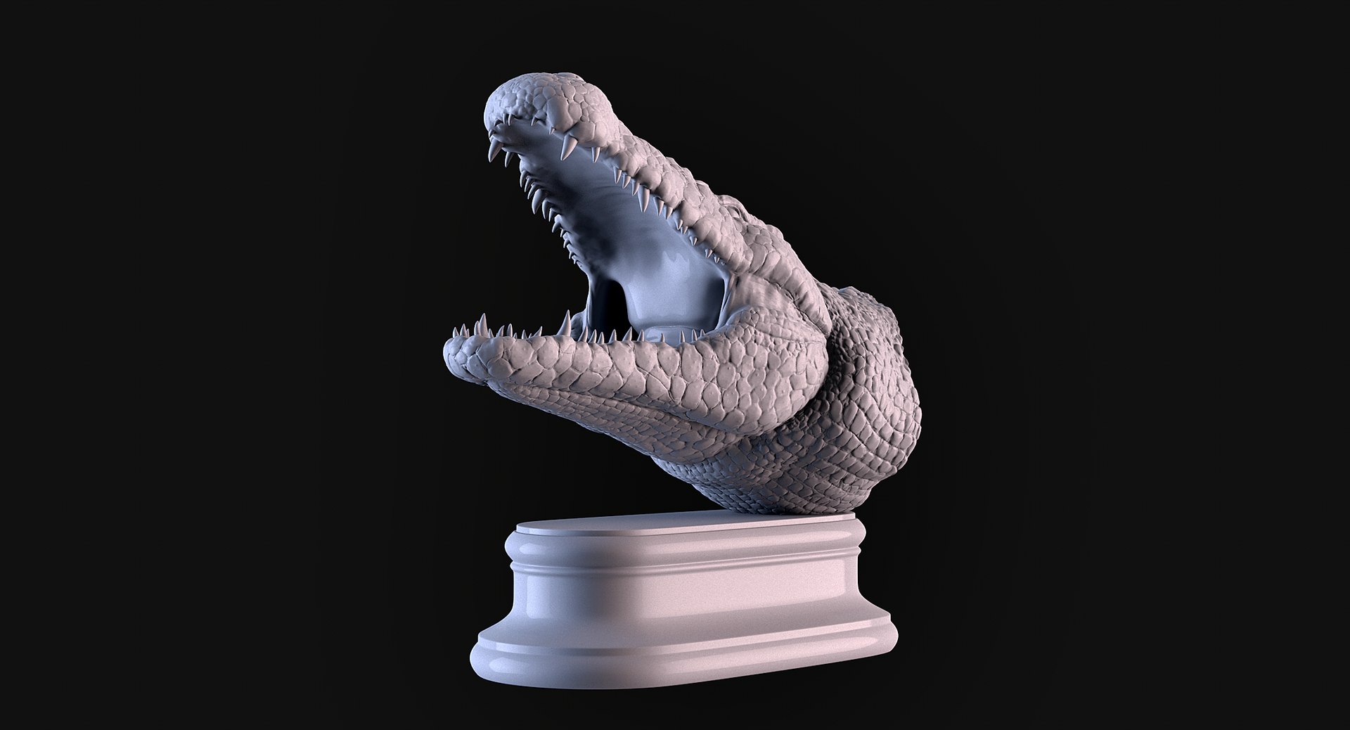 Crocodile Head 3D Model - TurboSquid 1973716
