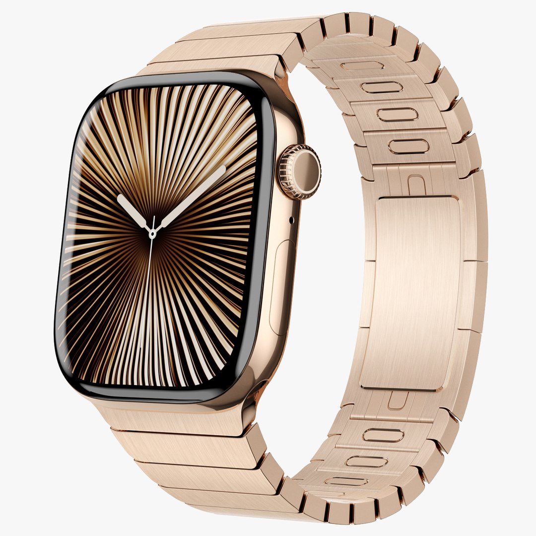 Apple Watch Series 10 Titanium Gold 3D - TurboSquid 2299209