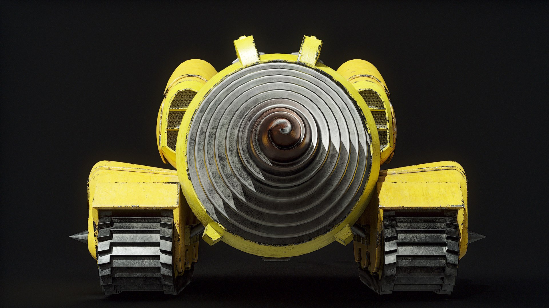 3D Fantasy Drill Underground Heavy Vehicle Rigged PBR Model ...