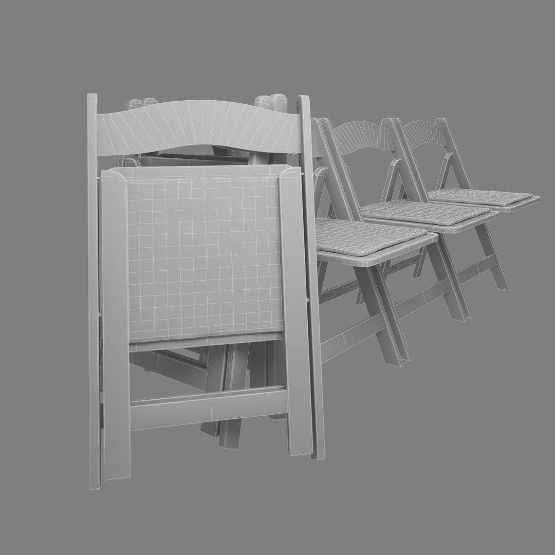 3d Model Folding Chair