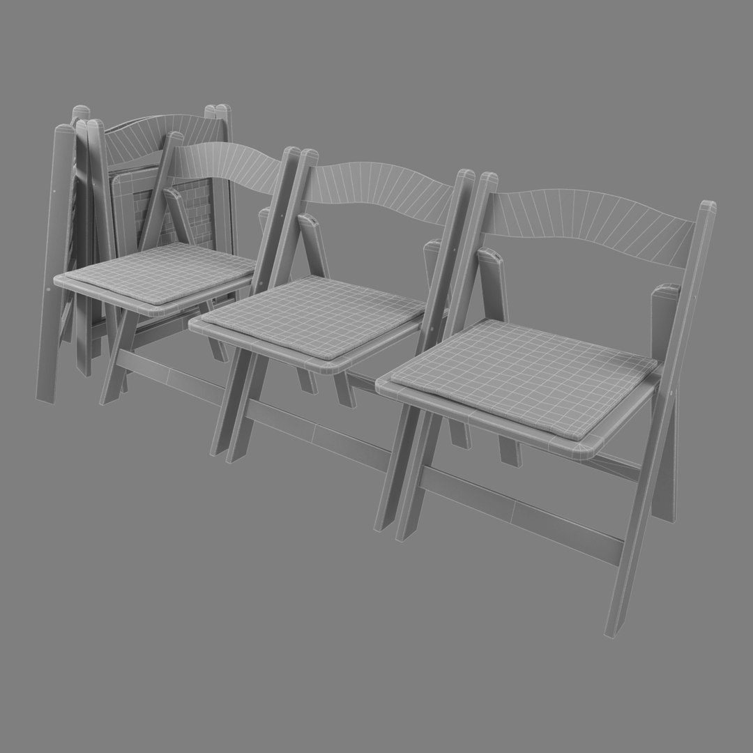 3d Model Folding Chair