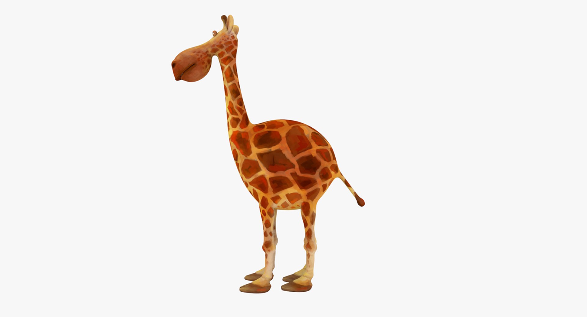 3D Cartoon Giraffe - TurboSquid 1167010