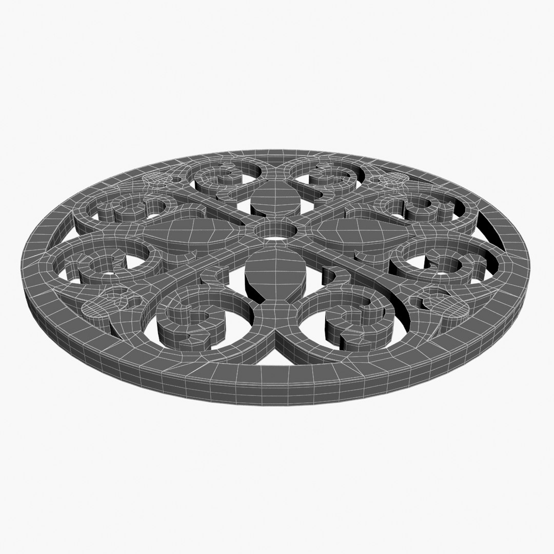 Circle Trivet 3D - TurboSquid 1258758