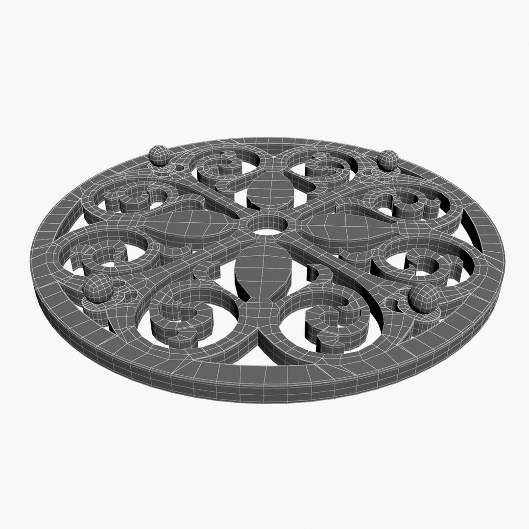 Circle Trivet 3D - TurboSquid 1258758