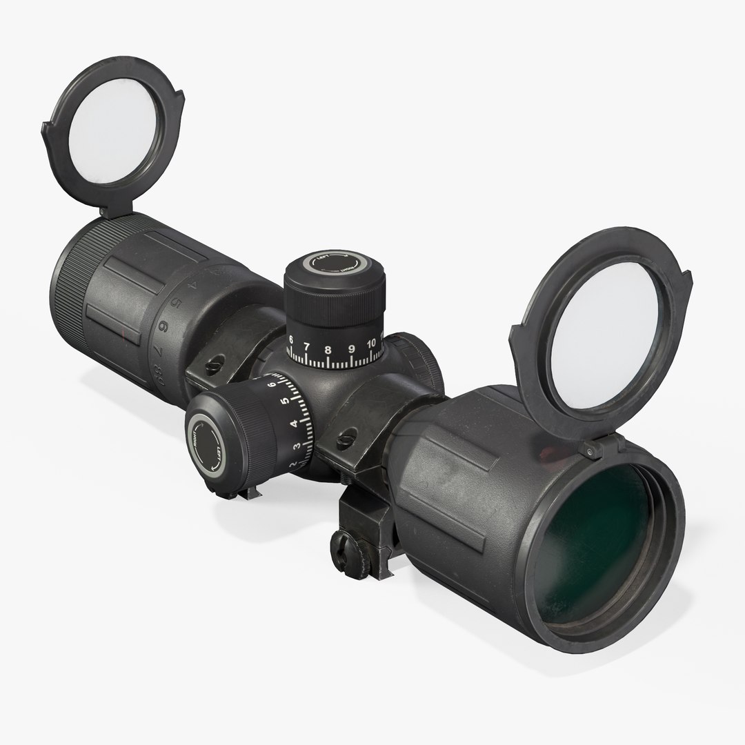 3D Rifle Scope 40mm Contour model - TurboSquid 1954561
