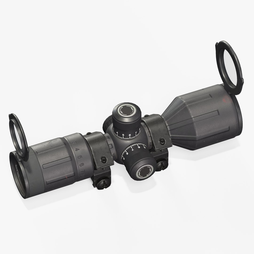 3D Rifle Scope 40mm Contour model - TurboSquid 1954561
