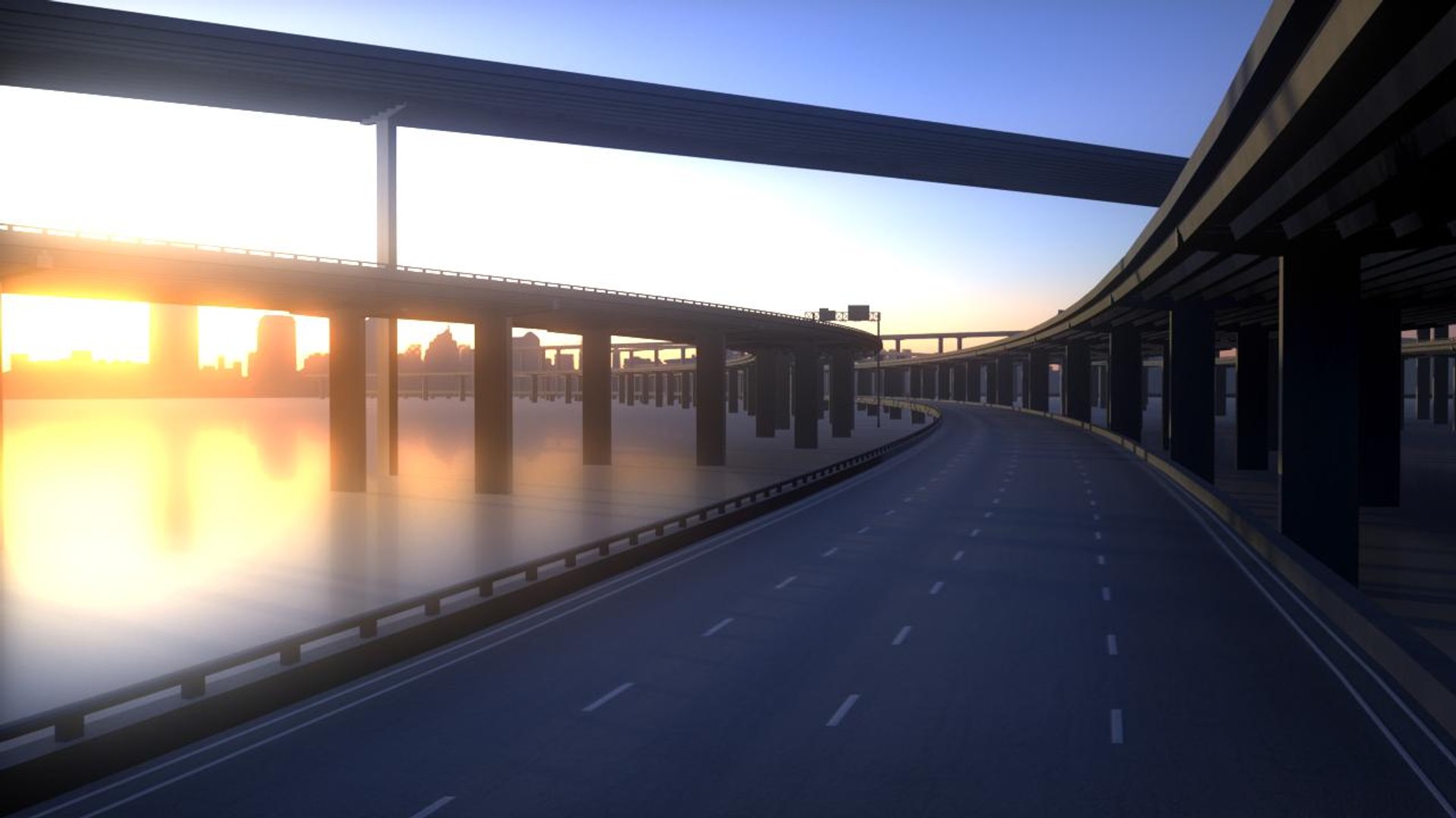 3D Freeway - TurboSquid 1339389