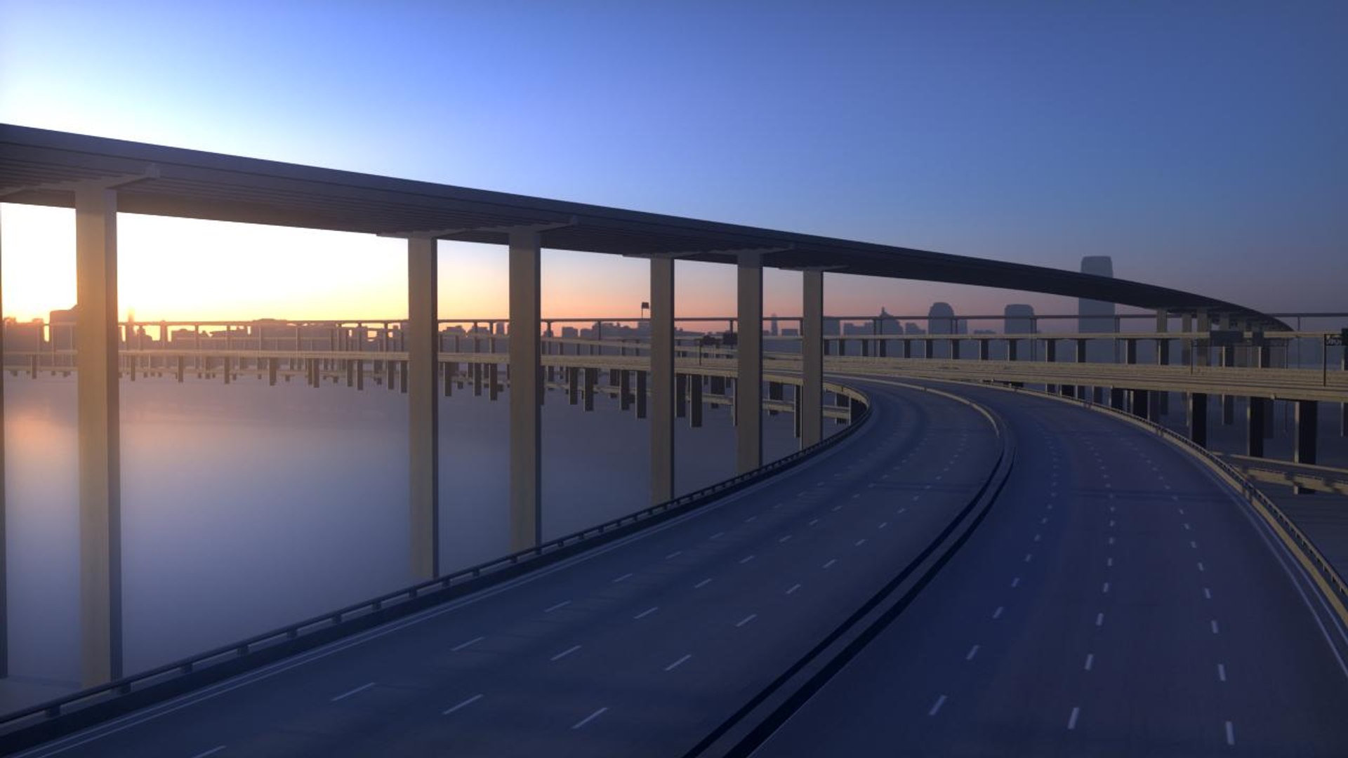 3D Freeway - TurboSquid 1339389