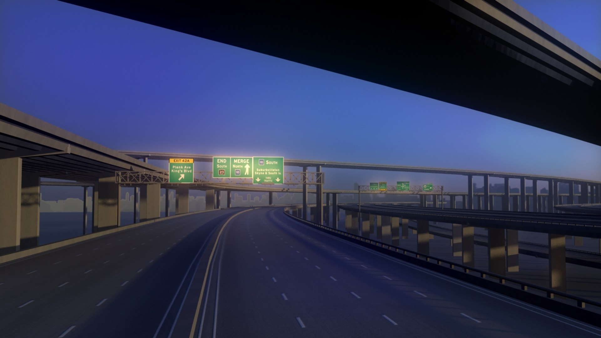 3D Freeway - TurboSquid 1339389
