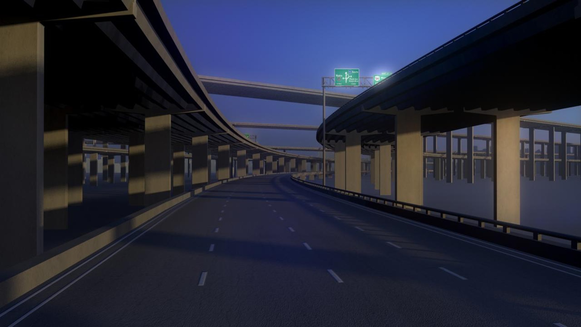 3D Freeway - TurboSquid 1339389