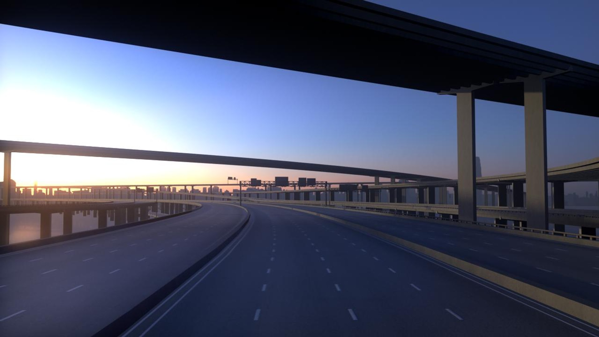 3D Freeway - TurboSquid 1339389