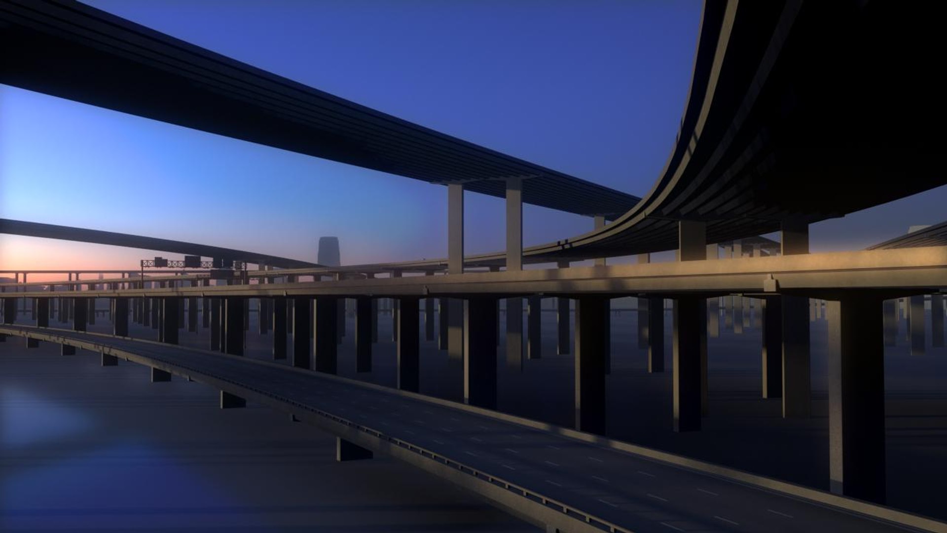 3D Freeway - TurboSquid 1339389