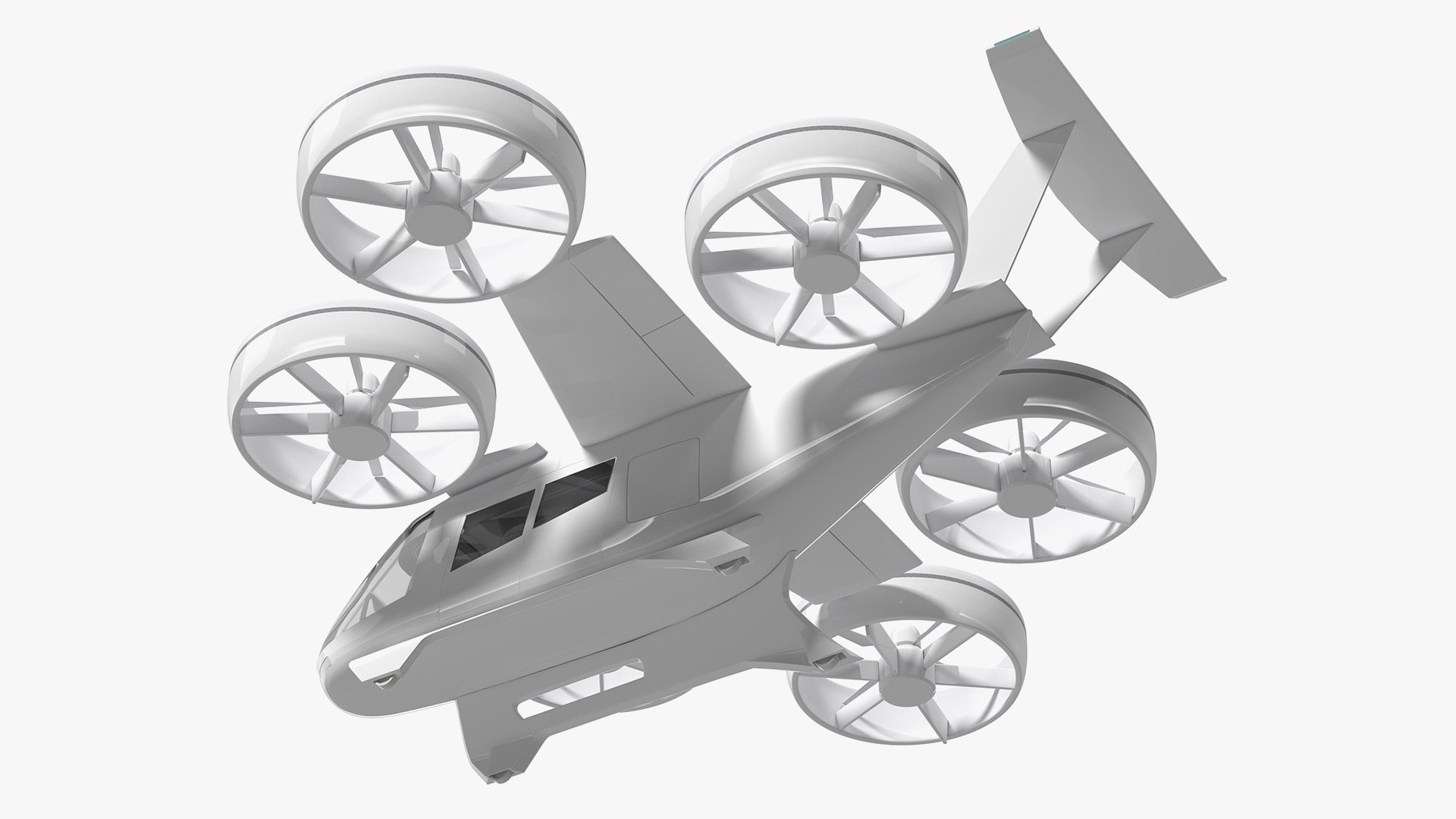 3D Next Gen Flying Car model - TurboSquid 2169654