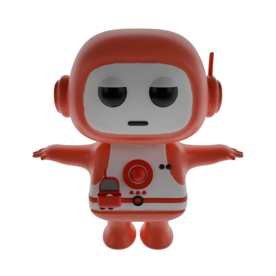 Cute Little Robot Character 3D Model - TurboSquid 2239186