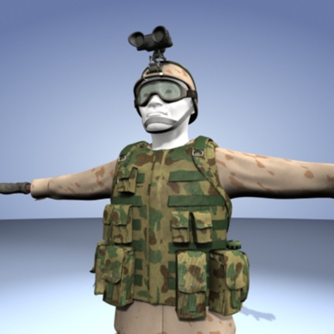 Military Soldier 3d Max