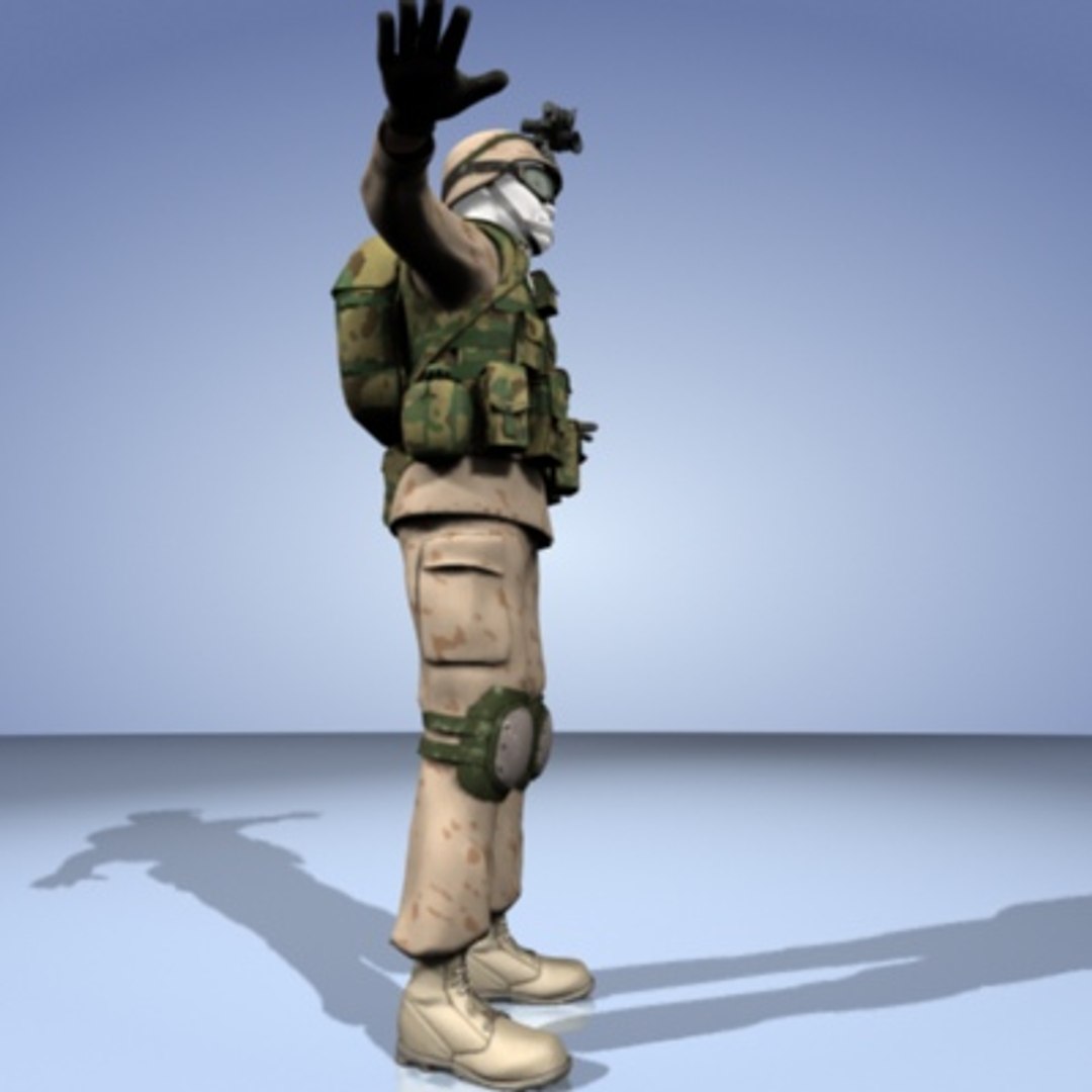 Military Soldier 3d Max