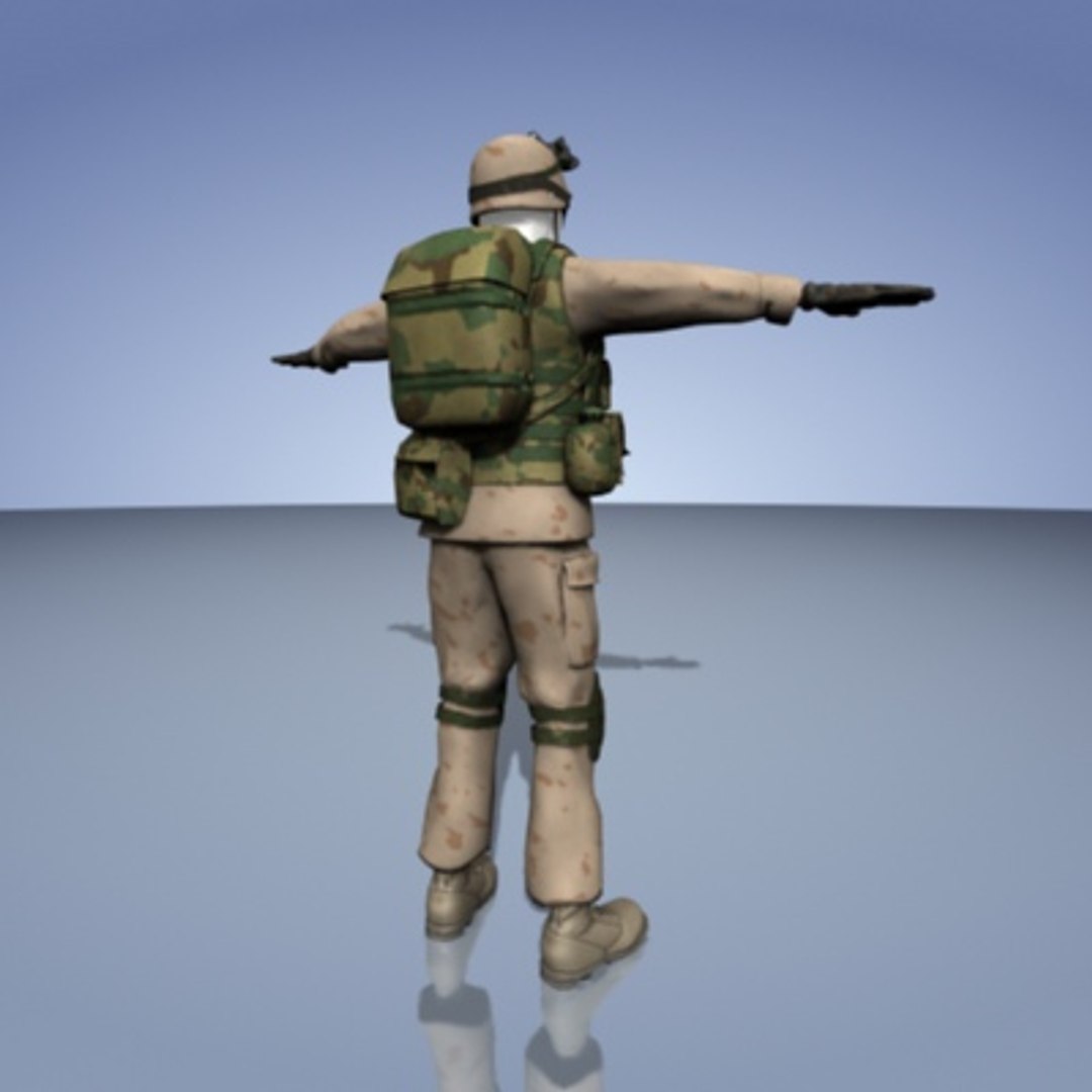 Military Soldier 3d Max