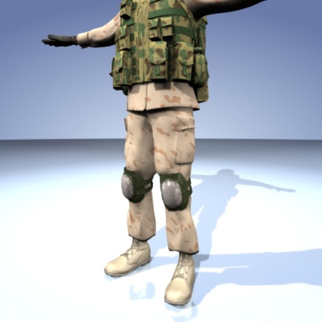 Military Soldier 3d Max