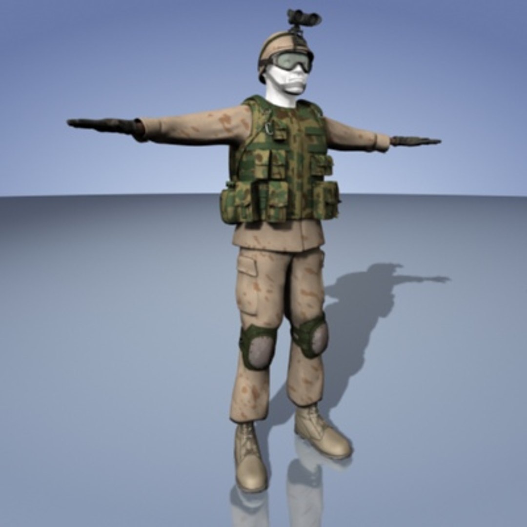 Military Soldier 3d Max