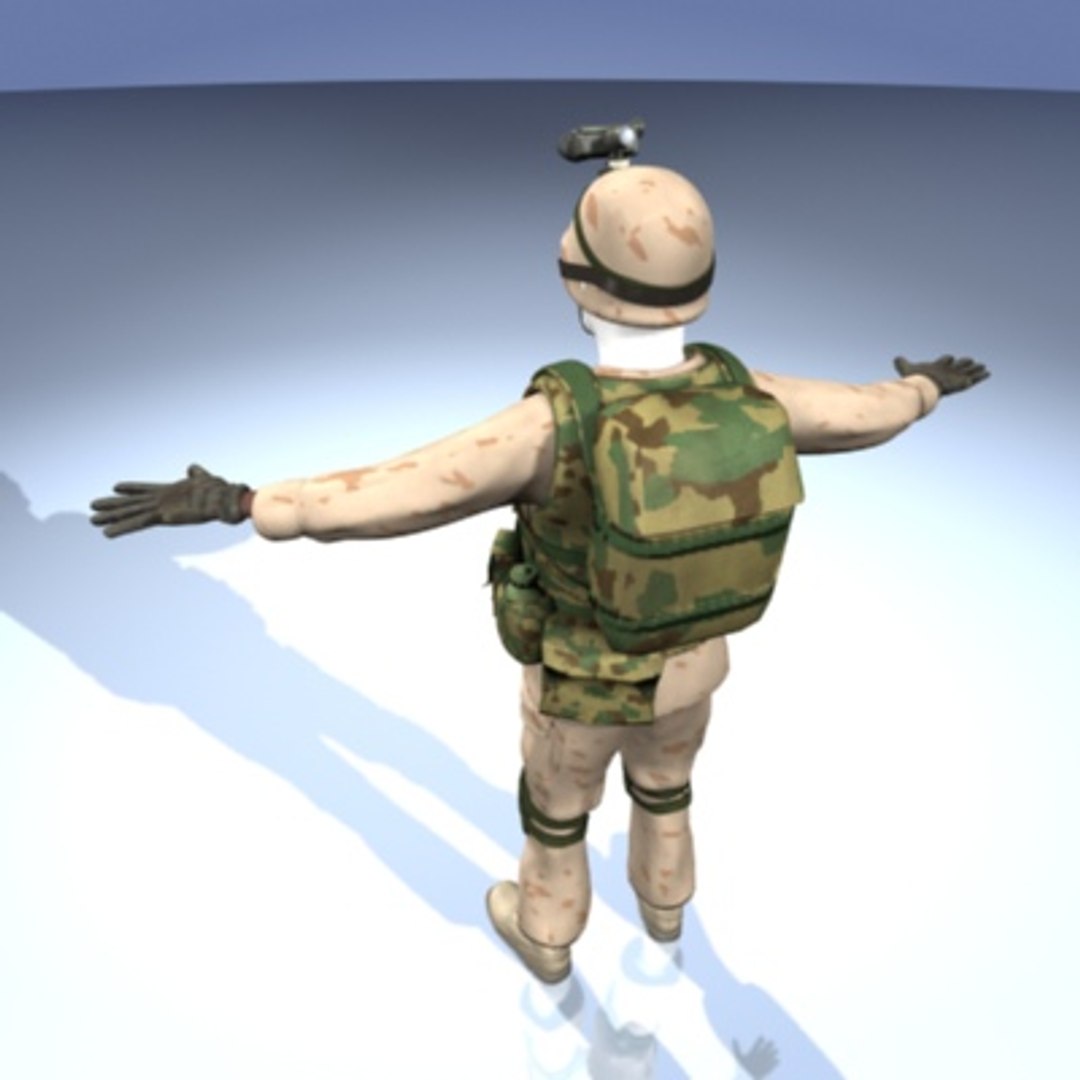 Military Soldier 3d Max