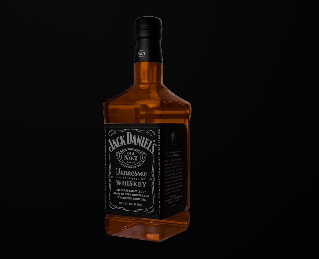Free WHISKEY JACK DANIELS Model - TurboSquid 2335121