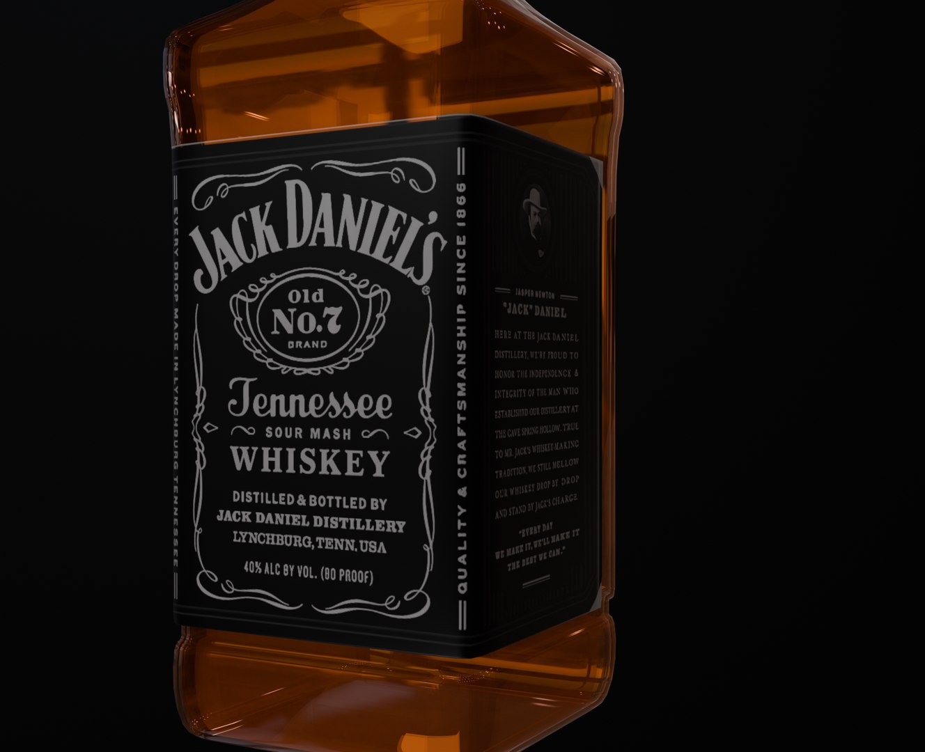 Free WHISKEY JACK DANIELS Model - TurboSquid 2335121