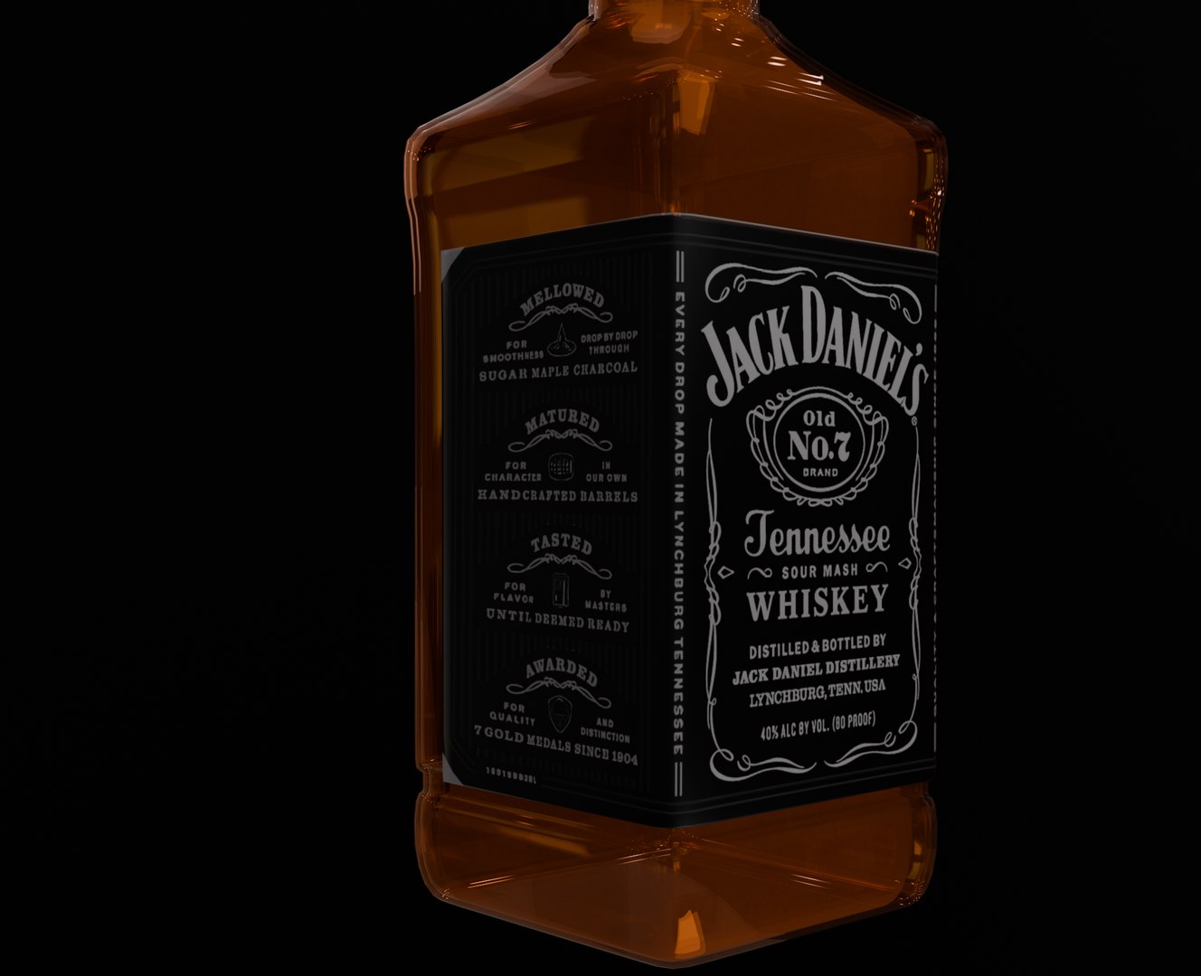 Free WHISKEY JACK DANIELS Model - TurboSquid 2335121
