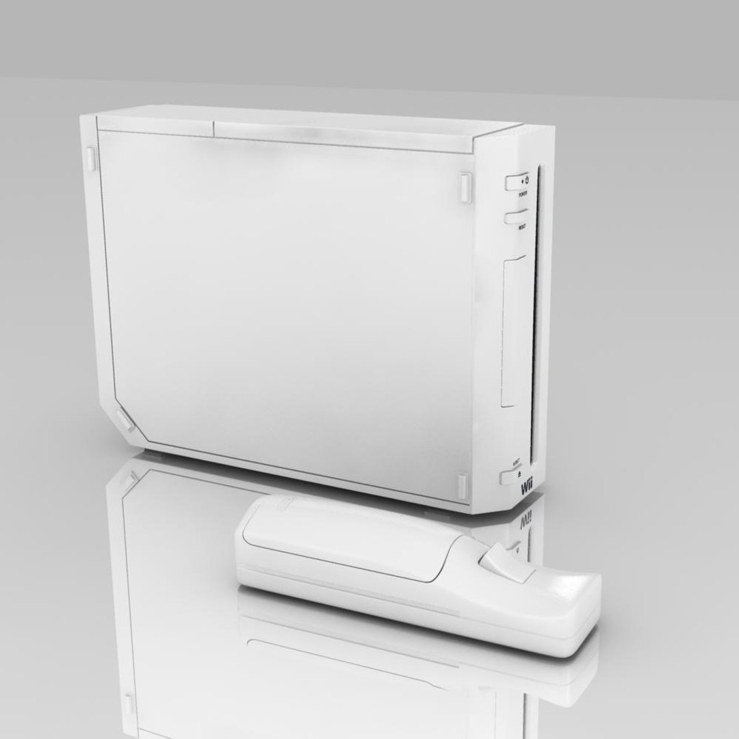 Nintendo Wii 3d Model