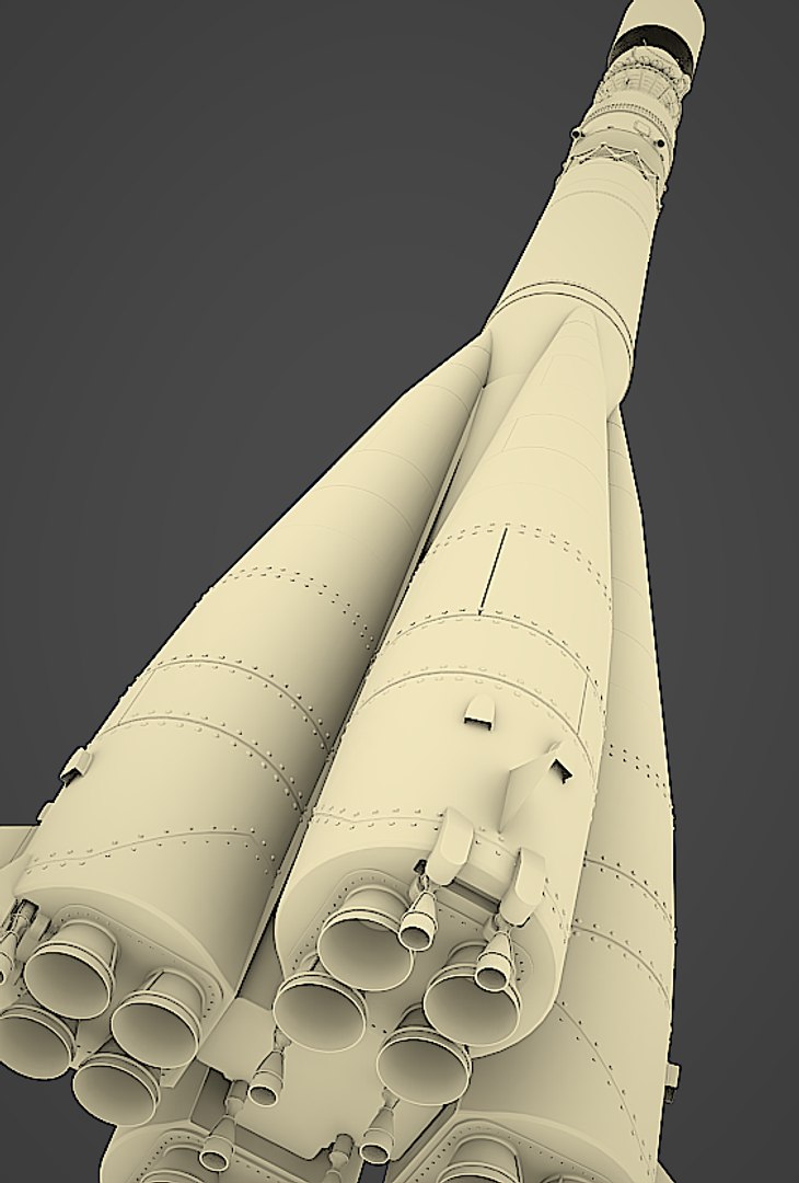 3D R-7 Rocket Vostok - TurboSquid 1305045