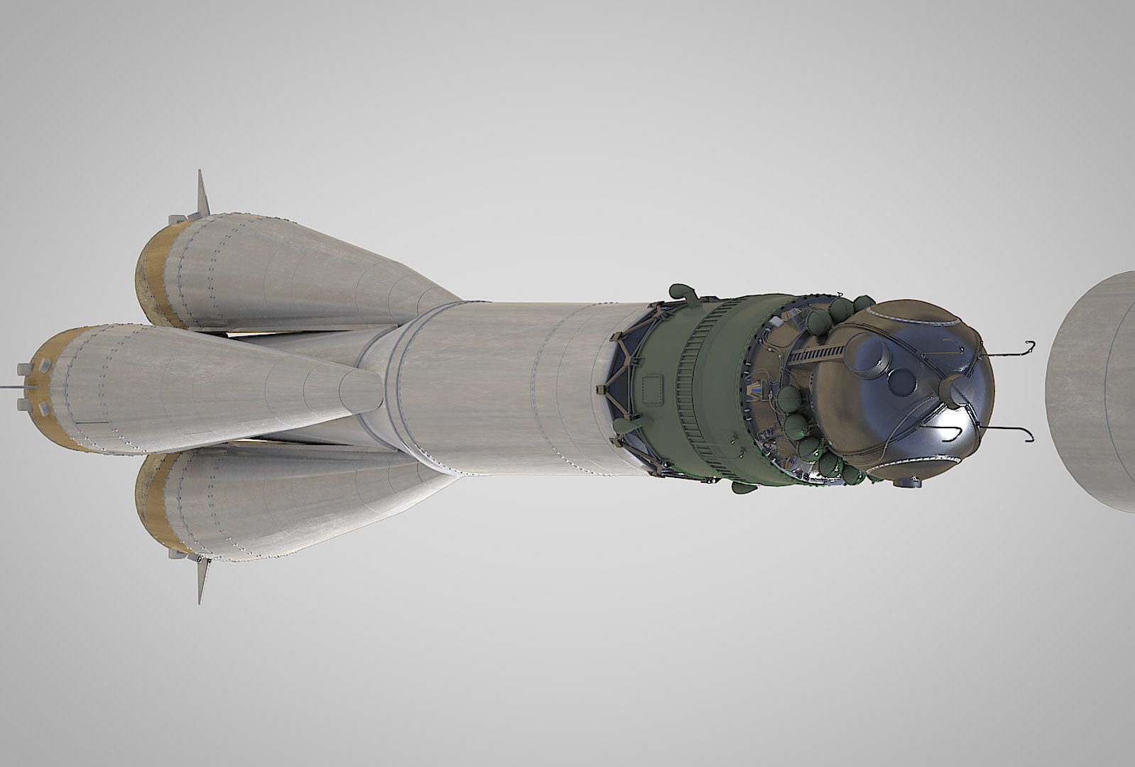 3D R-7 Rocket Vostok - TurboSquid 1305045