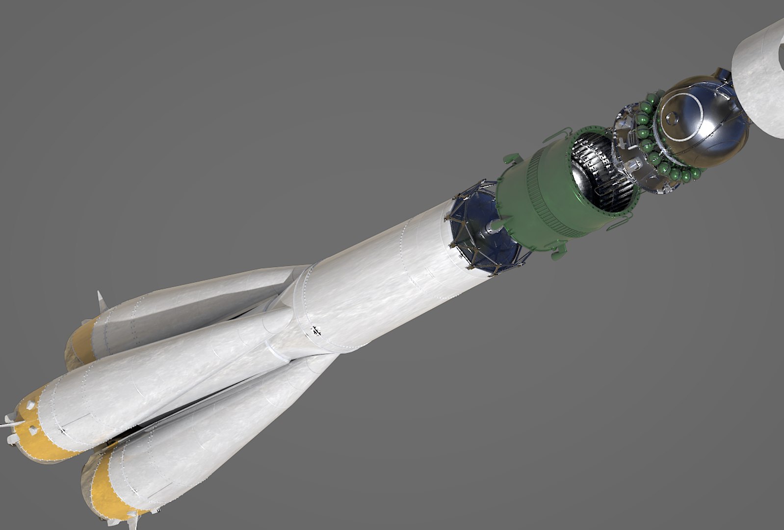 3D R-7 Rocket Vostok - TurboSquid 1305045
