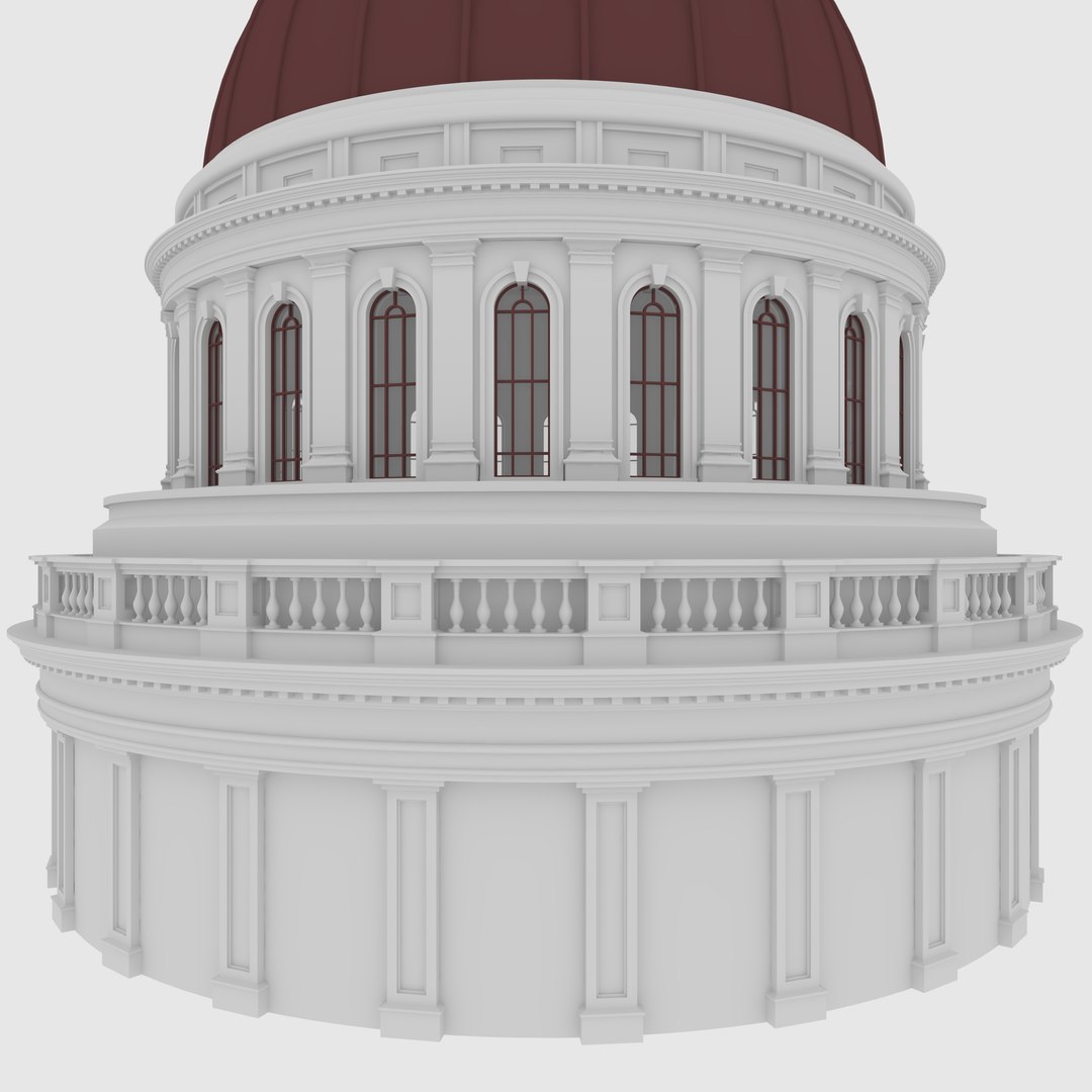 Classic Dome 2 3D Model - TurboSquid 2122571