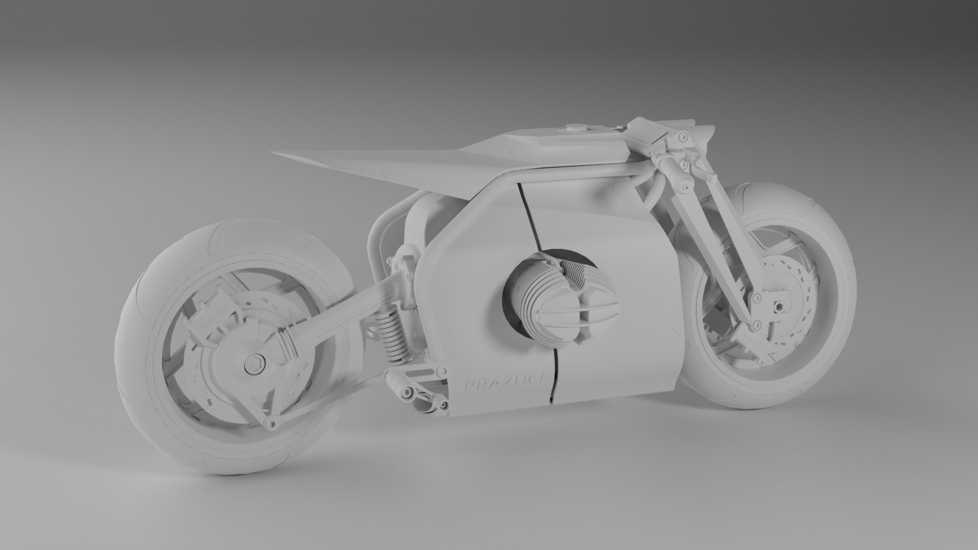 Custom Retrofuturism Cafe Racer Model - TurboSquid 2267451