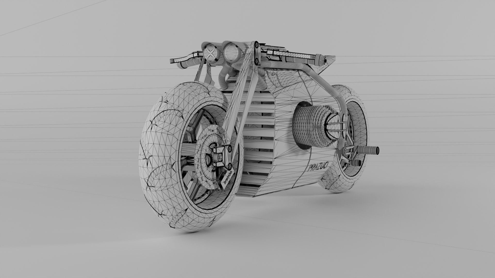 Custom Retrofuturism Cafe Racer Model - TurboSquid 2267451