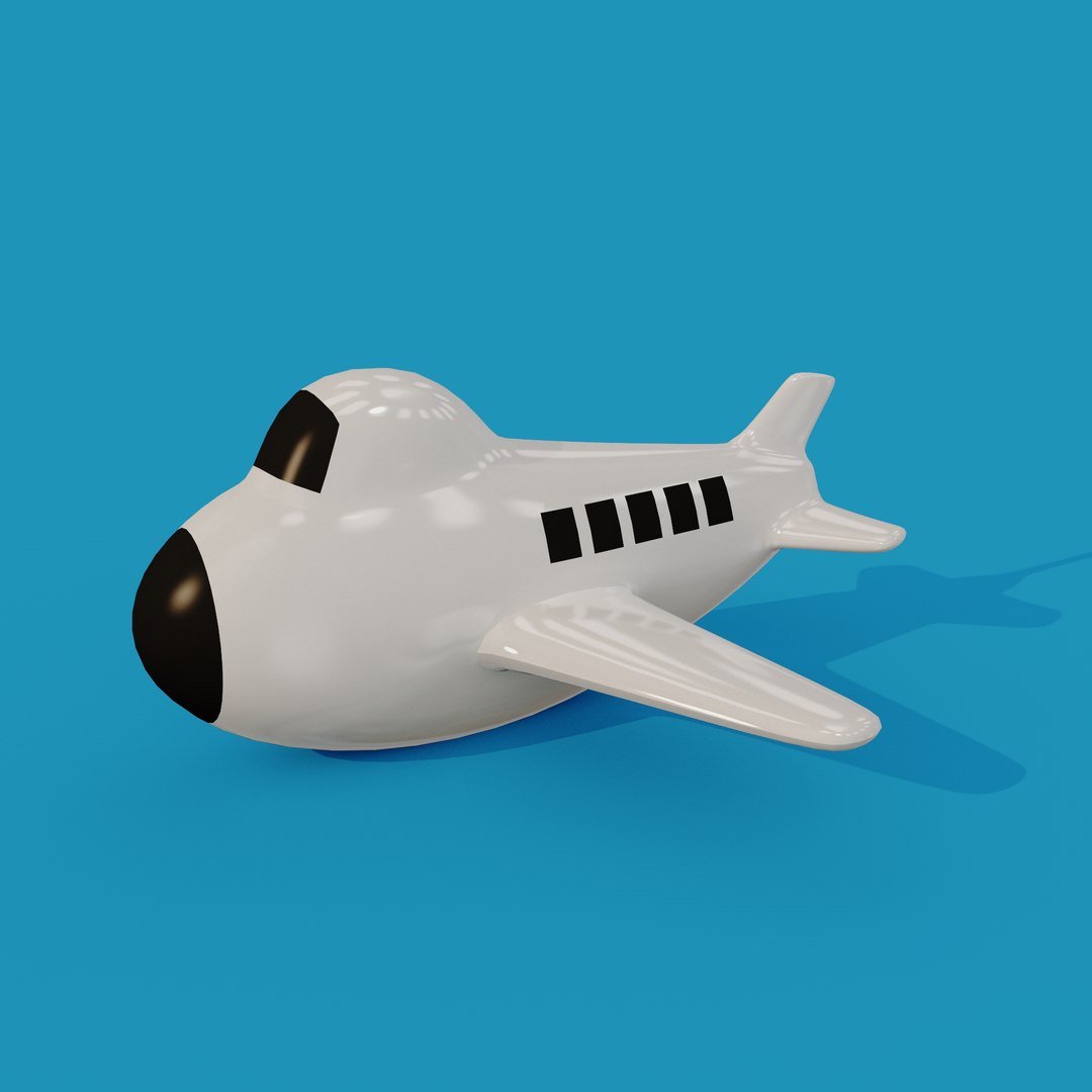 3D Model Cartoon Airplane - TurboSquid 1590815