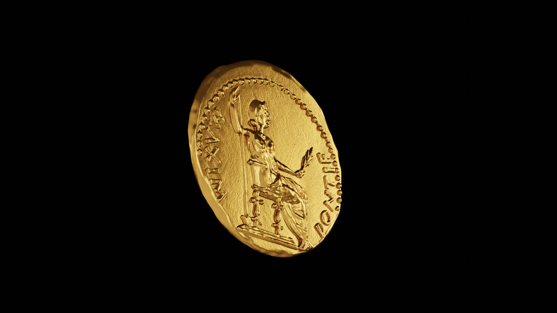 3D Roman Gold Coin - TurboSquid 2029000