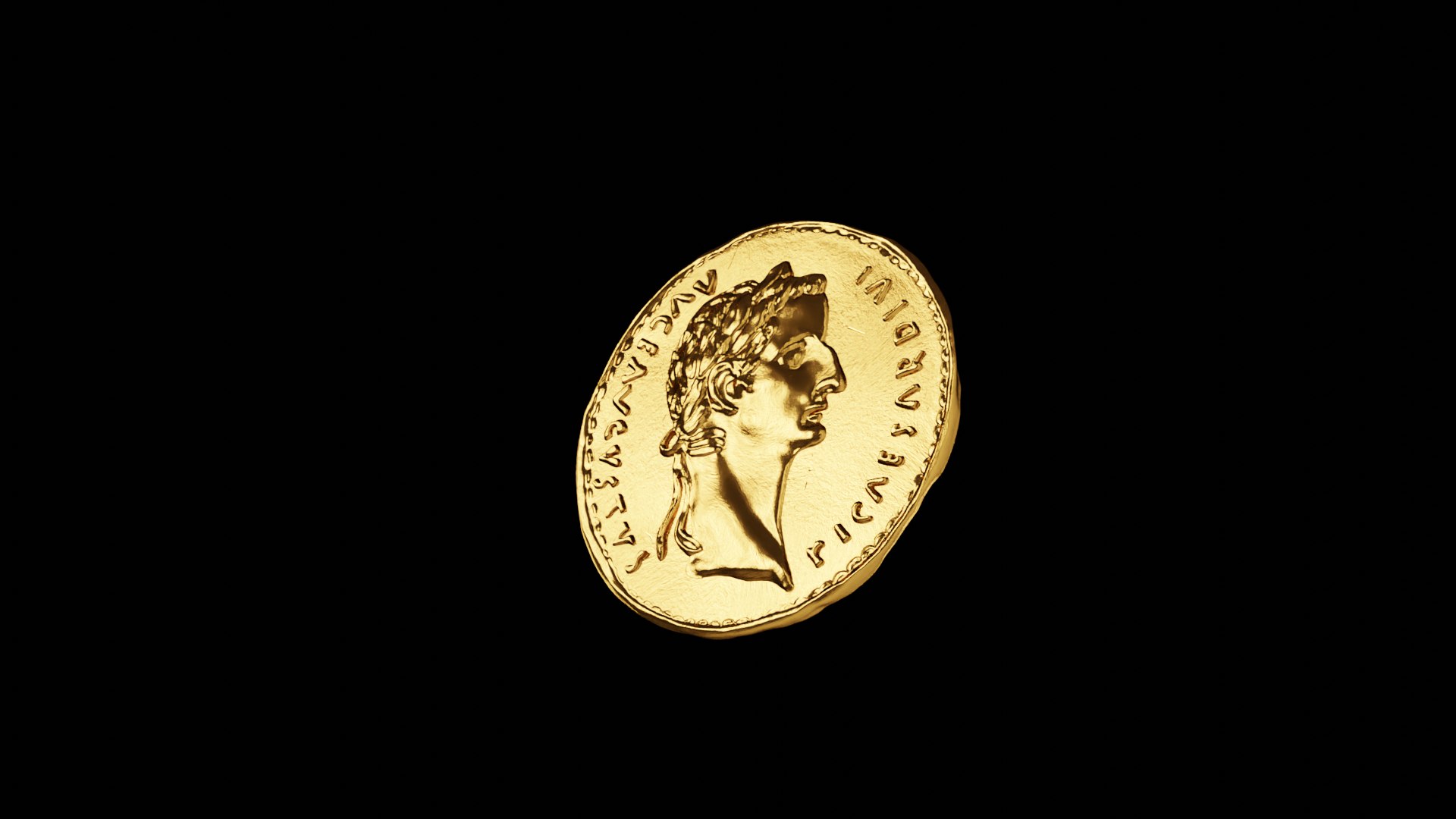 3D Roman gold coin - TurboSquid 2029000