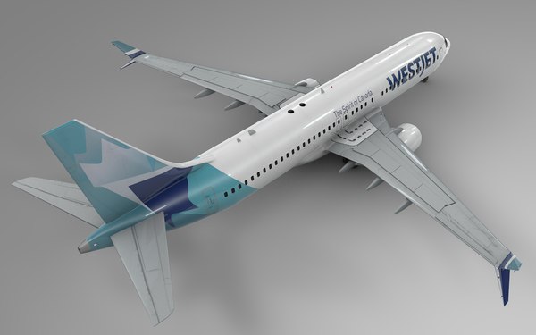 Boeing 737-8 westjet 3D model - TurboSquid 1691983