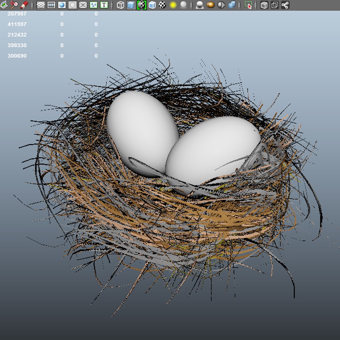 3D Bird Nest Model - TurboSquid 1401824