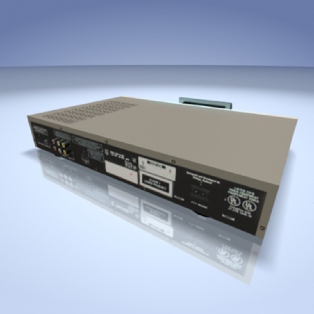 dvd player 3d model