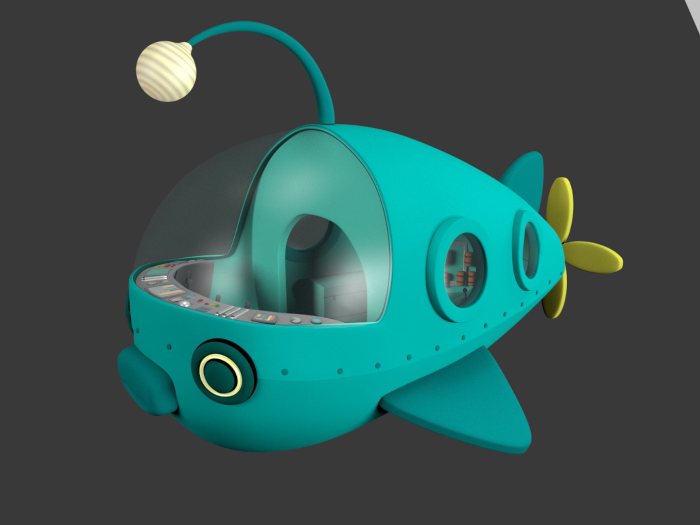 Octonauts Submarine Model - TurboSquid 1266036