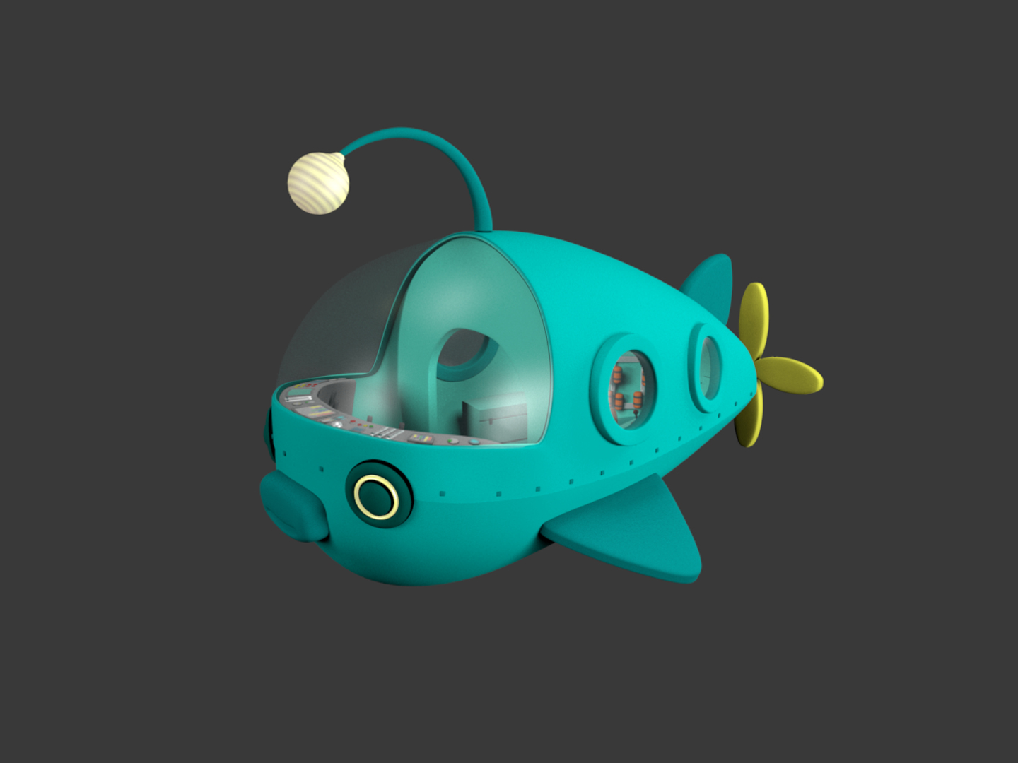 Octonauts Submarine Model - TurboSquid 1266036