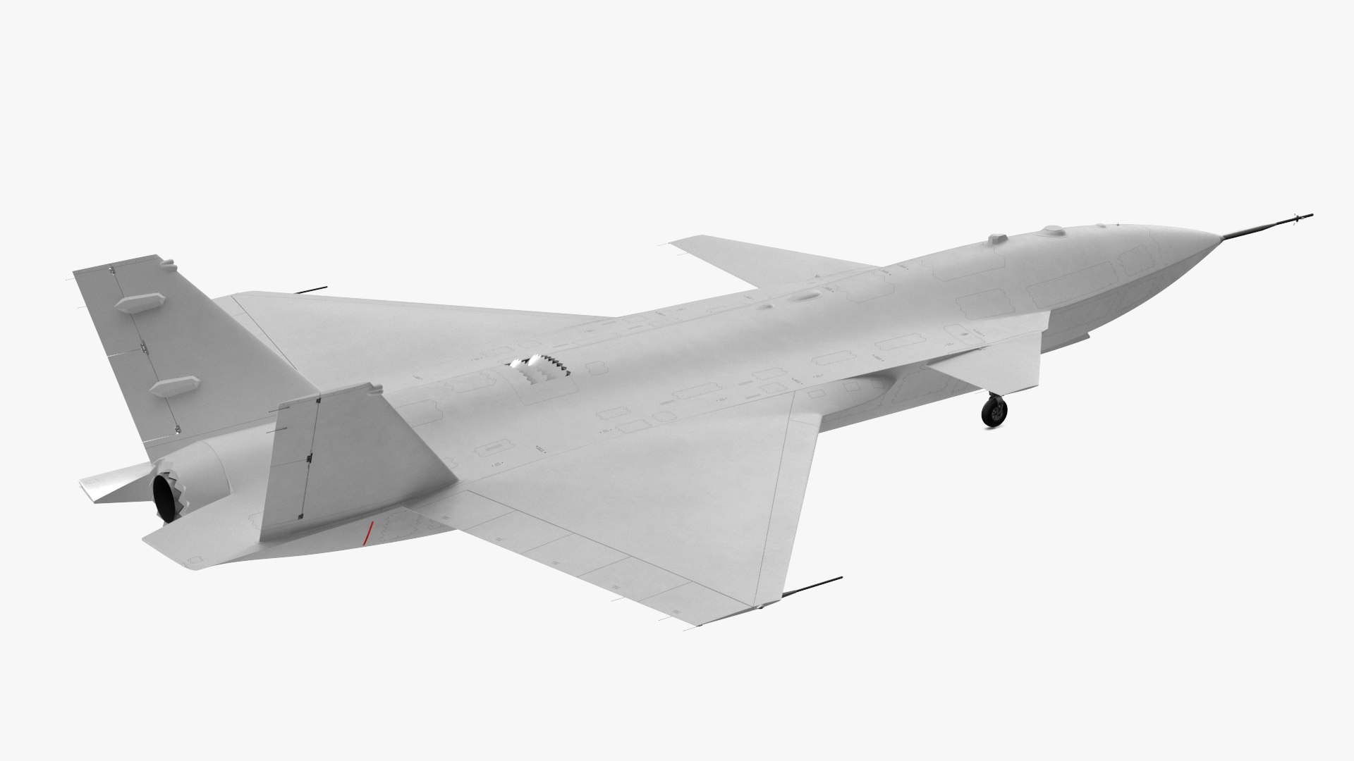 3D Stealth Unmanned Fighter Jet White Rigged - TurboSquid 2412626