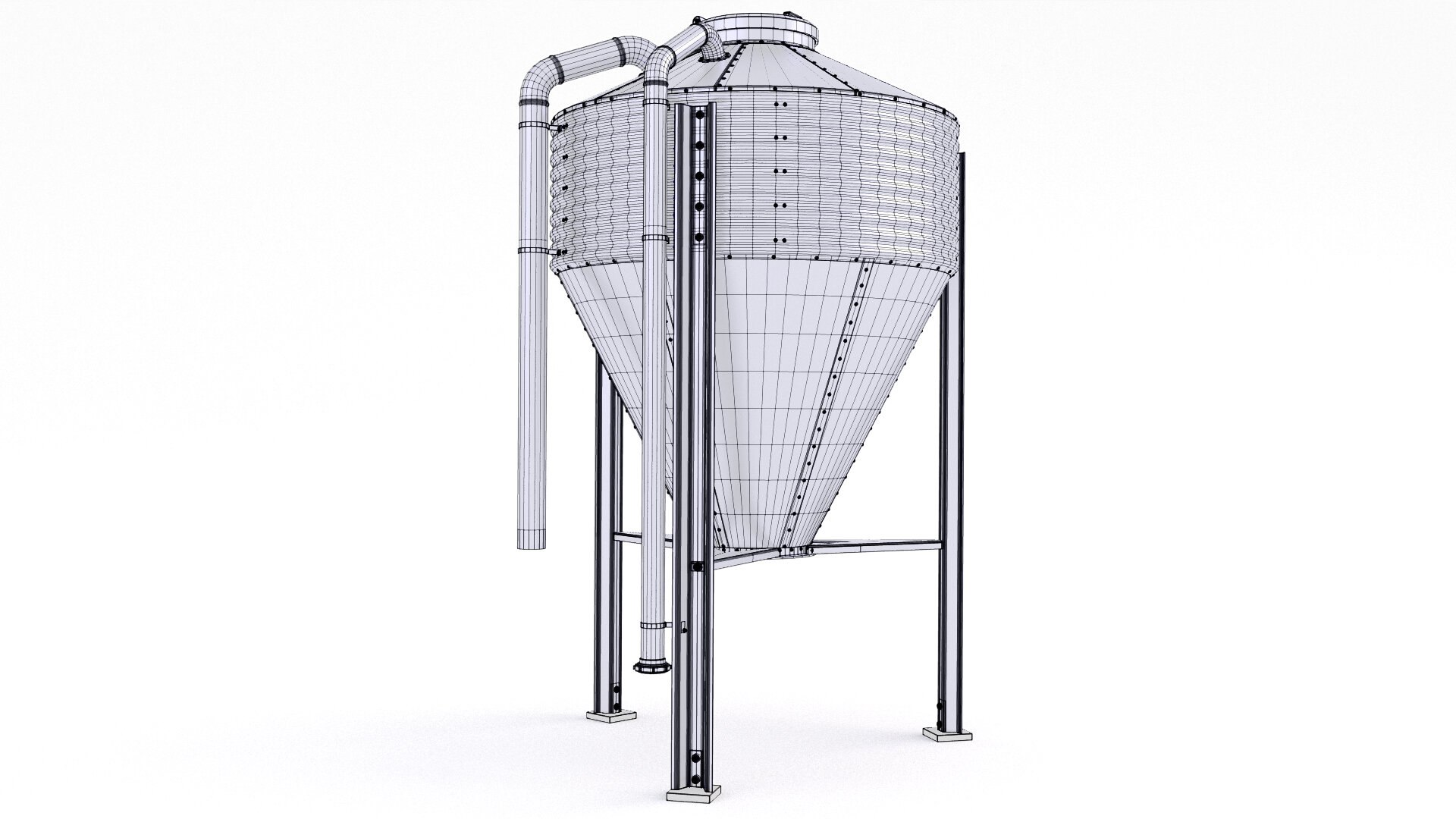 3D Small Grain Silo 32 Model - TurboSquid 1747023