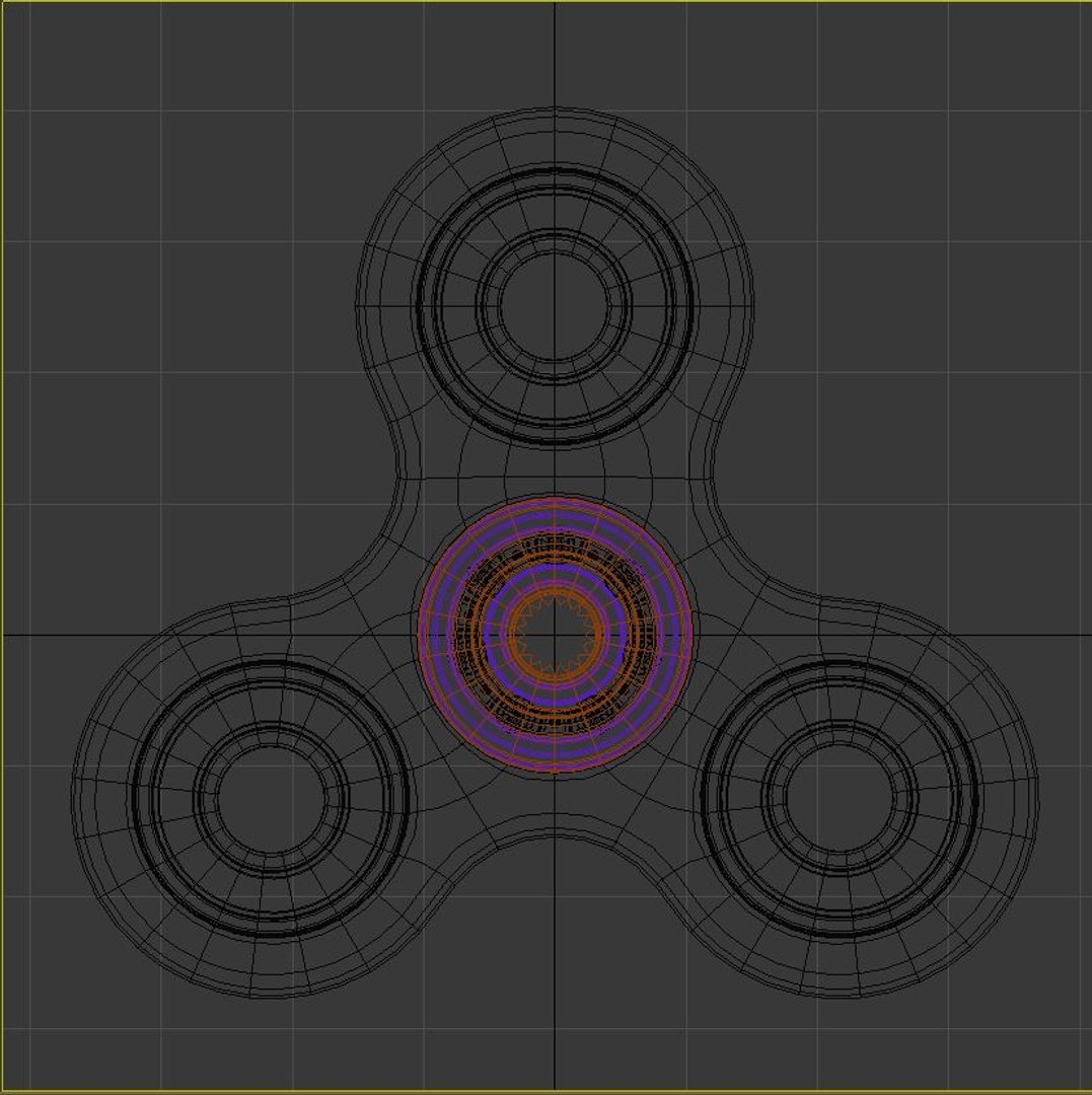 3D advanced fidget spinner - TurboSquid 1186104