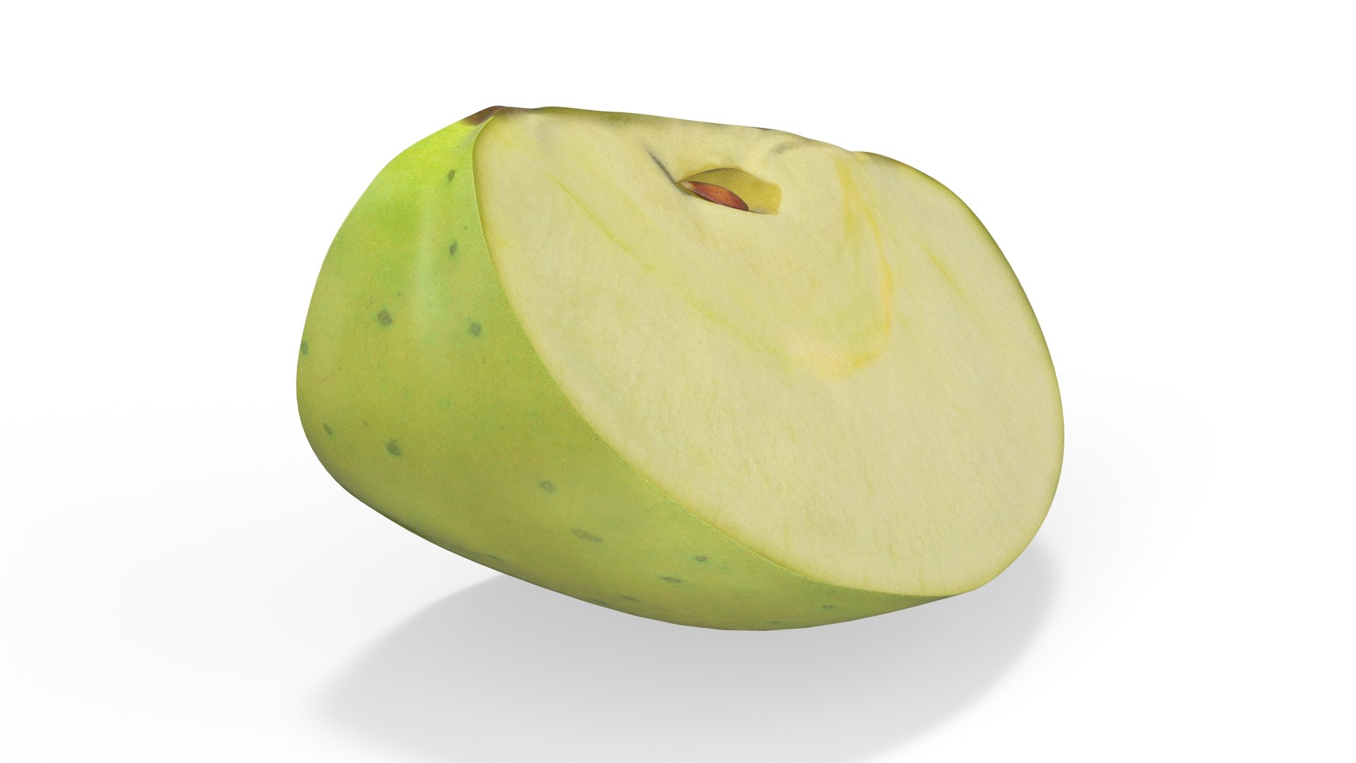 Realistic Green Apple Slice 3D Model - TurboSquid 2209627